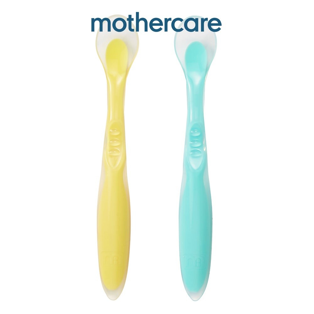 ช้อนซิลิโคน Mothercare soft silicone spoons - 2 pack PB853 | Shopee ...