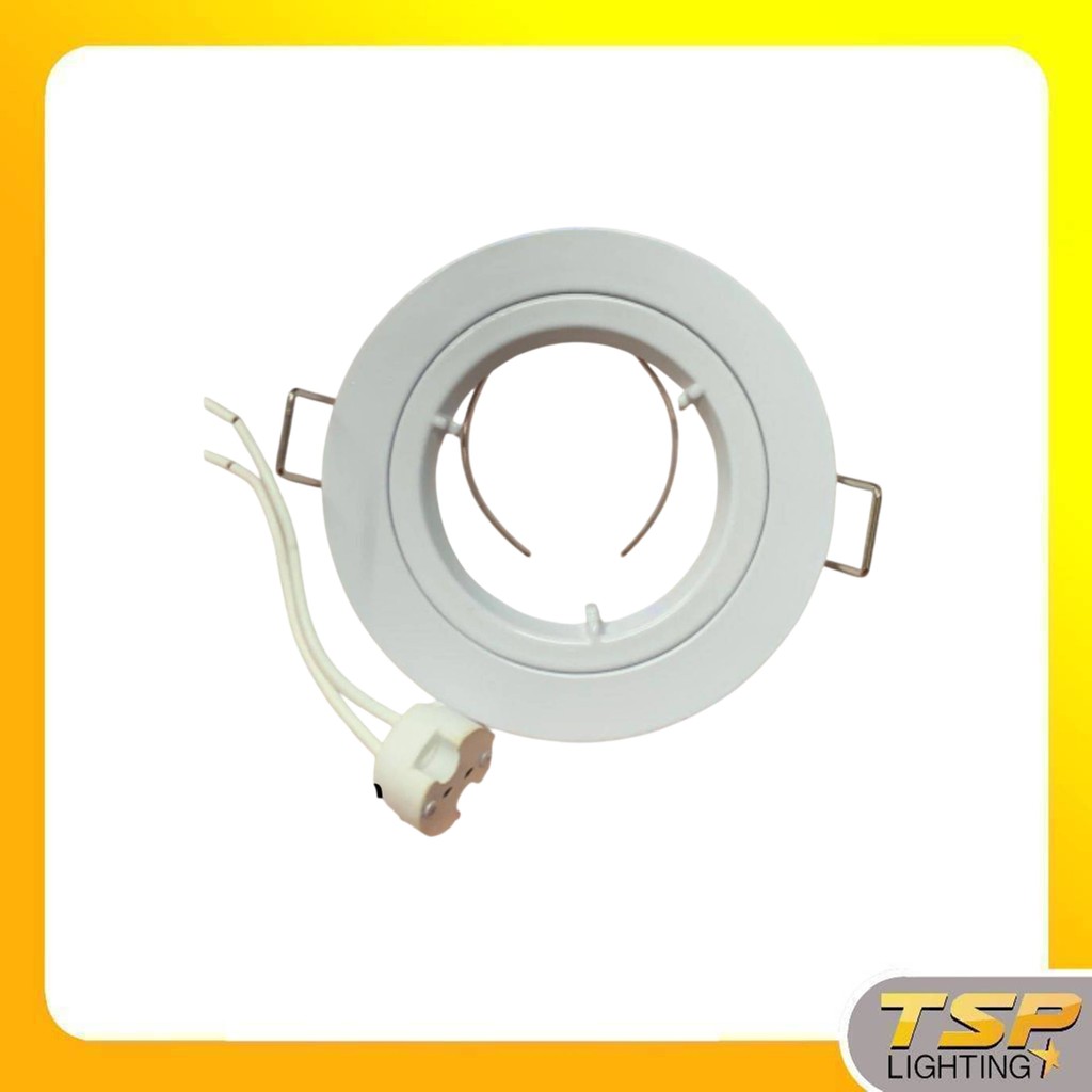 TSP Lighting | ดาวไลท์ฮาโลเจน MR16 สีขาว (รุ่นหน้าปรับไม่ได้) | Shopee ...