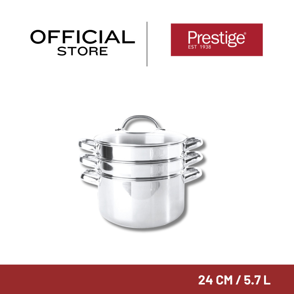 Prestige MULTI STEAMER SET ชุดซึ้งนึ่งอาหารสแตนเลส รุ่น advantage กว้าง ...