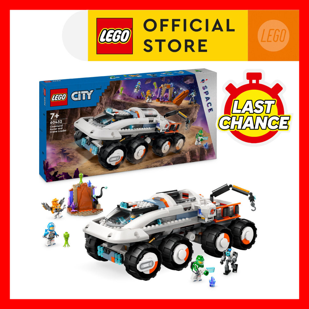 LEGO City 60432 Command Rover and Crane Loader Toy (758 Pieces ...