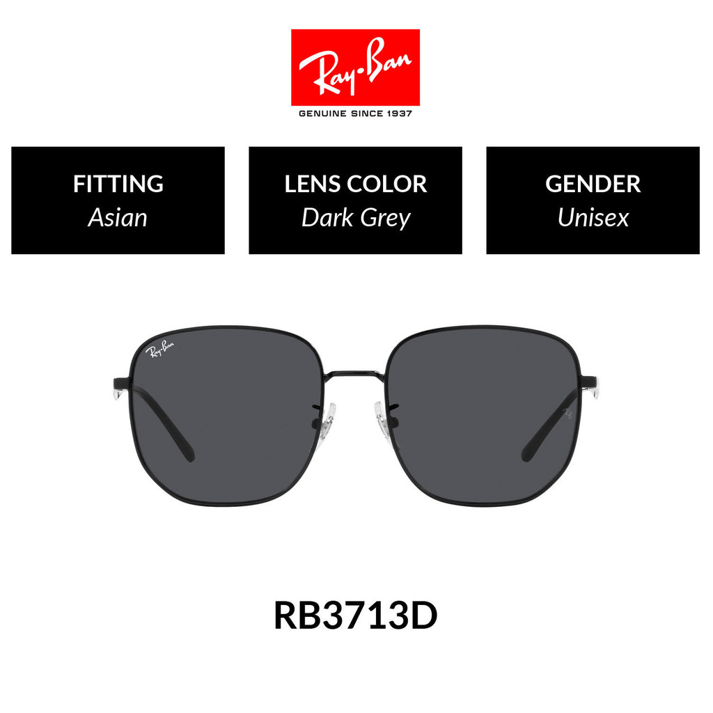 RAY-BAN - RB3713D 002/87 BLACK แว่นกันแดด | Shopee Thailand