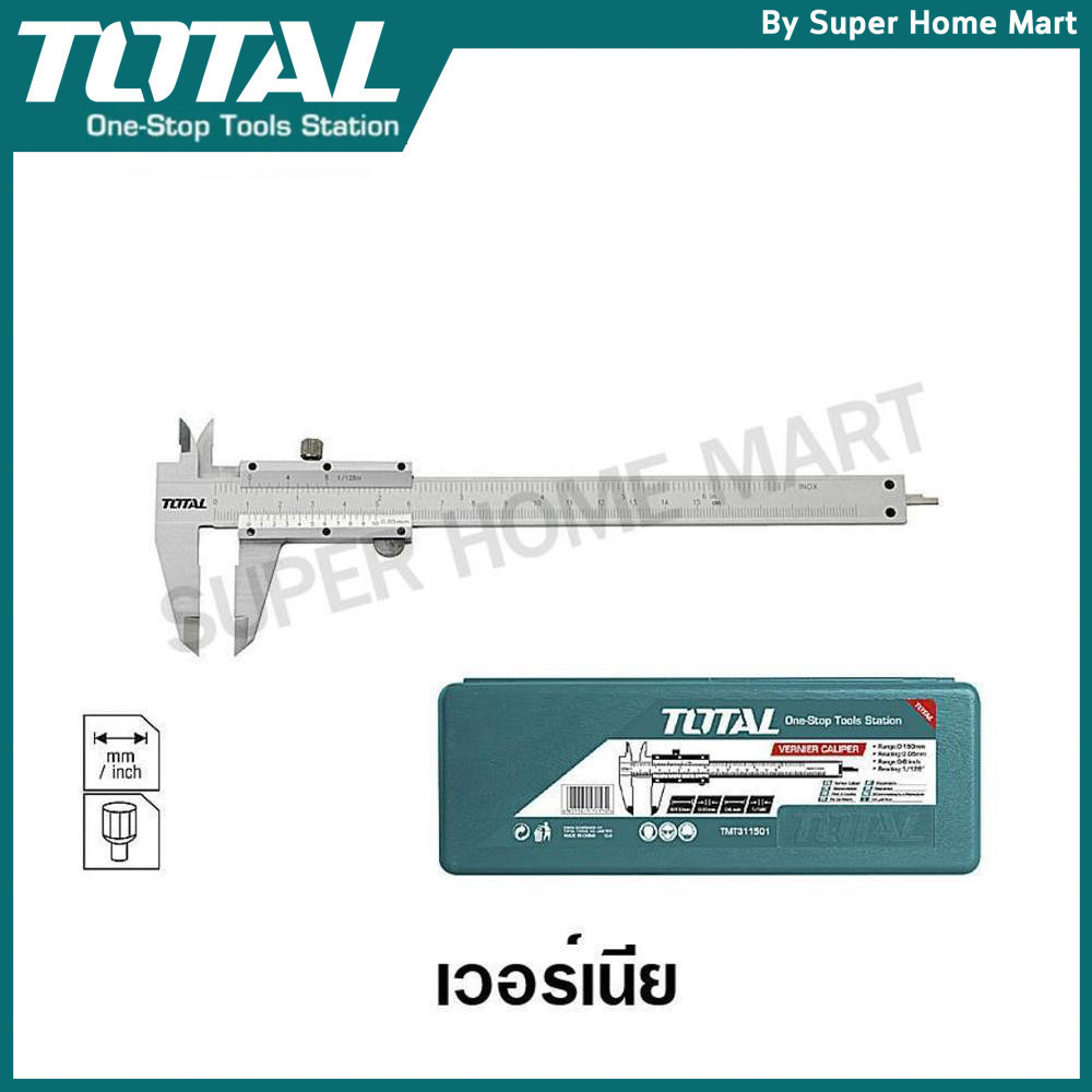 Total เวอร์เนียร์ ขนาด 6 นิ้ว / 8 นิ้ว รุ่น TMT311501 / TMT312001 ...