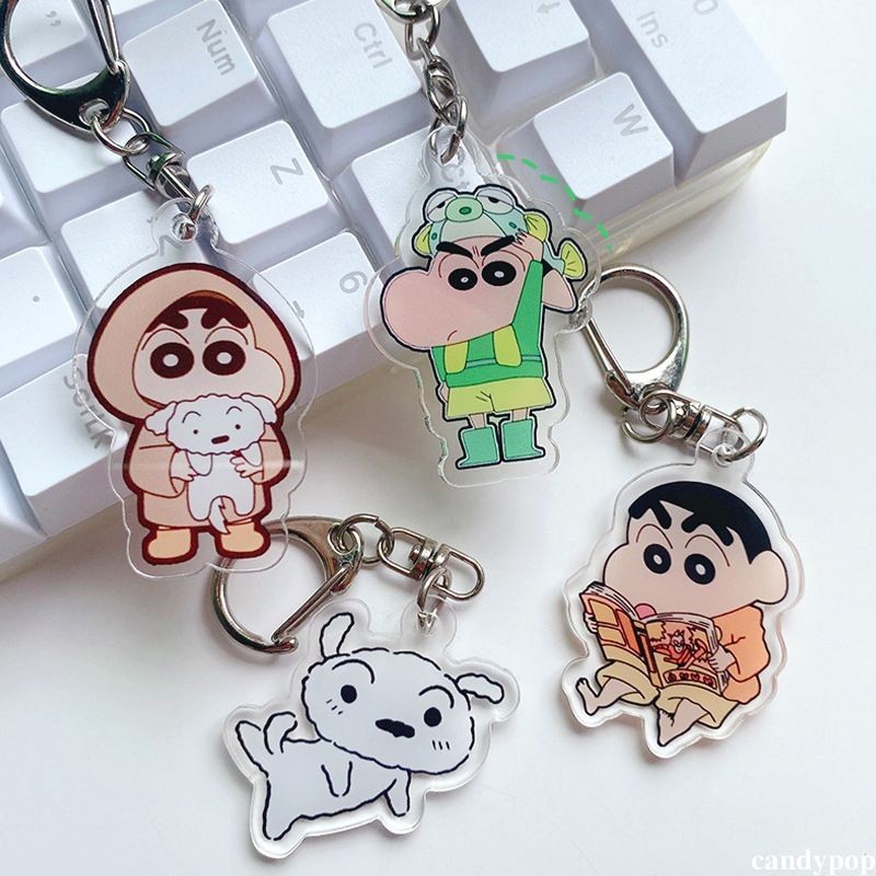candypop การ์ตูนอะนิเมะอะคริลิค Key Chain กระเป๋าโทรศัพท์ตกแต่งจี้ Shin ...