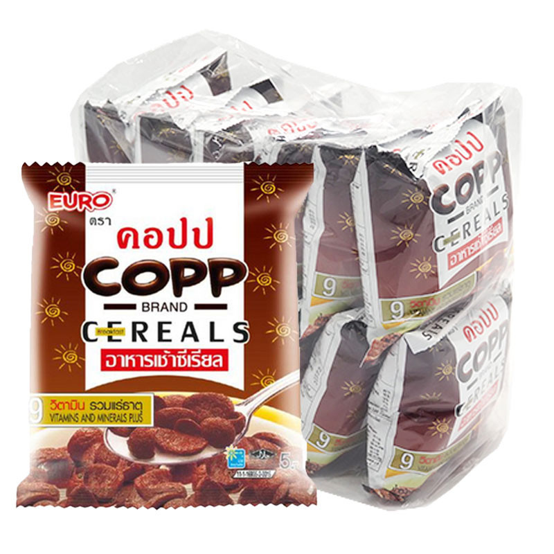 คอปป อาหารเช้า ช็อกโกแลต 17 ก. x 12 COPP Cereals Chocolate 17 g x 12 ...