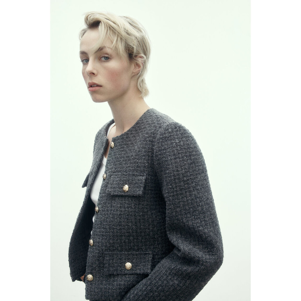 H&M ผู้หญิง Jacket เสื้อแจ็กเก็ต 1231352_2 | Shopee Thailand