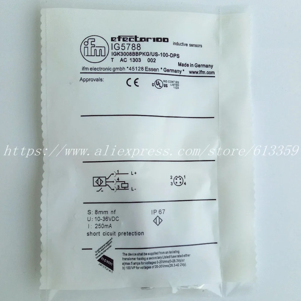 IG5778 IG5783 IG5788 IG5790 IG5792 เซ็นเซอร์สวิตช์ความใกล้ชิดแบบอินดัค ...