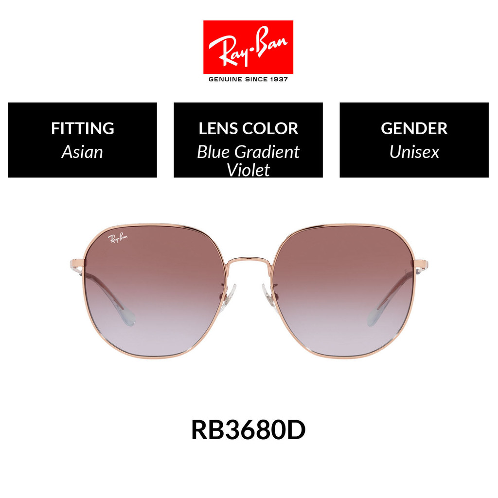 RAY-BAN - RB3680D 9202I8 Size 60 แว่นกันแดด | Shopee Thailand
