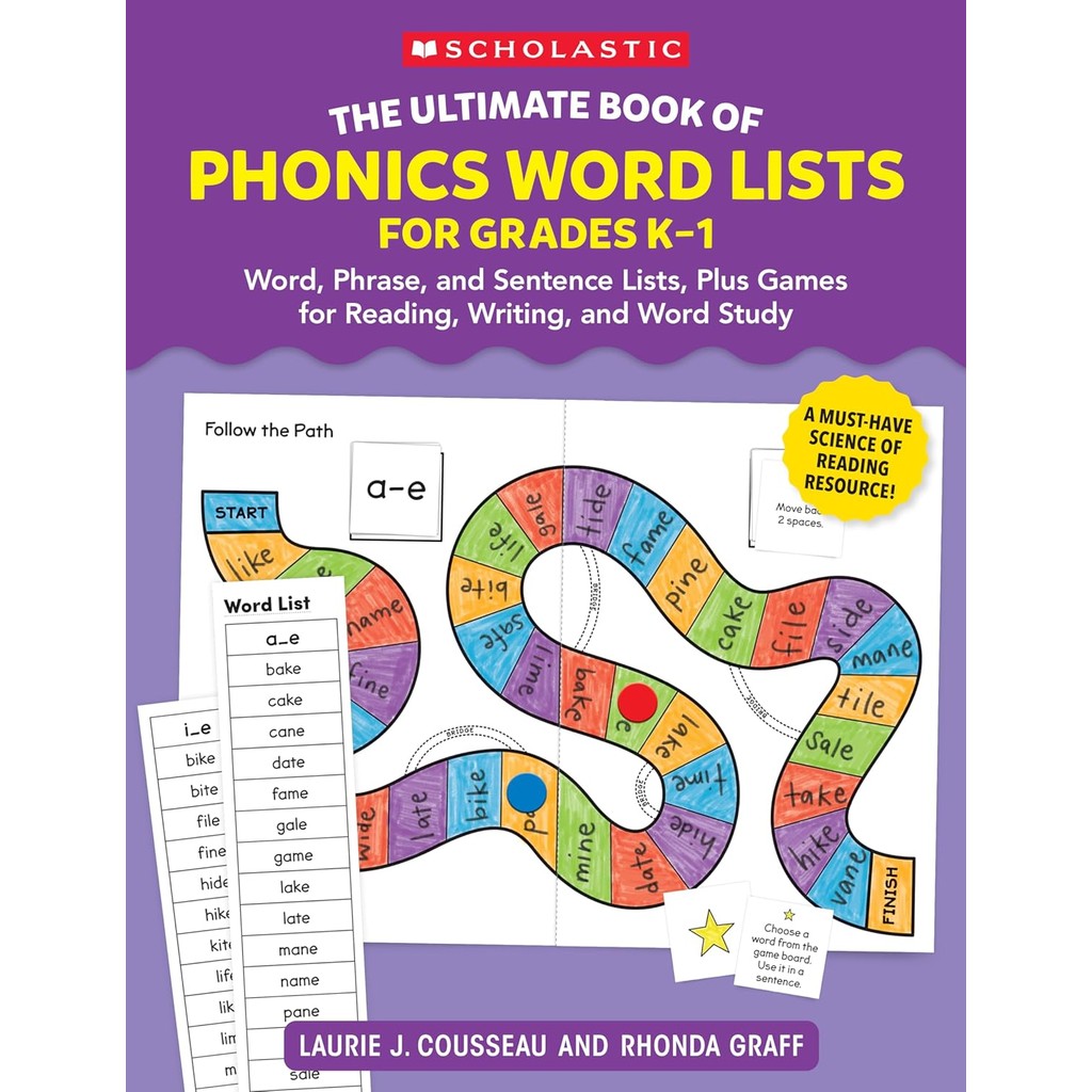 หนังสืออังกฤษใหม่ The Ultimate Book of Phonics Word Lists: Grades K-1 ...
