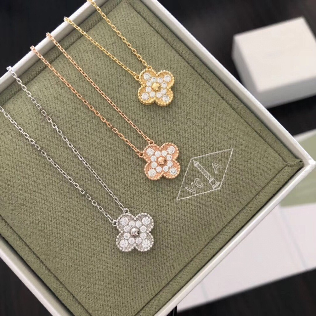 Pre order ราคา2200 Van Cleef & Arpels Four-leaf clover Necklace สร้อยคอ ...