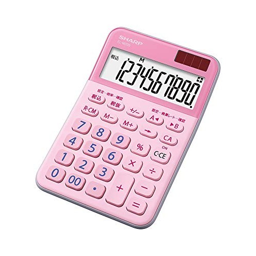 Sharp Color Design Calculator 10 Digit Display Pink EL-M335-PX 【Direct ...