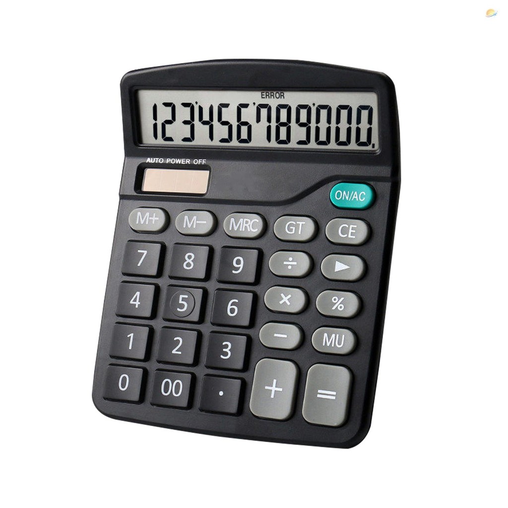 Calculator Desktop Calculator Standard Function Calculator with 12-Digit Large LCD Display Solar ...