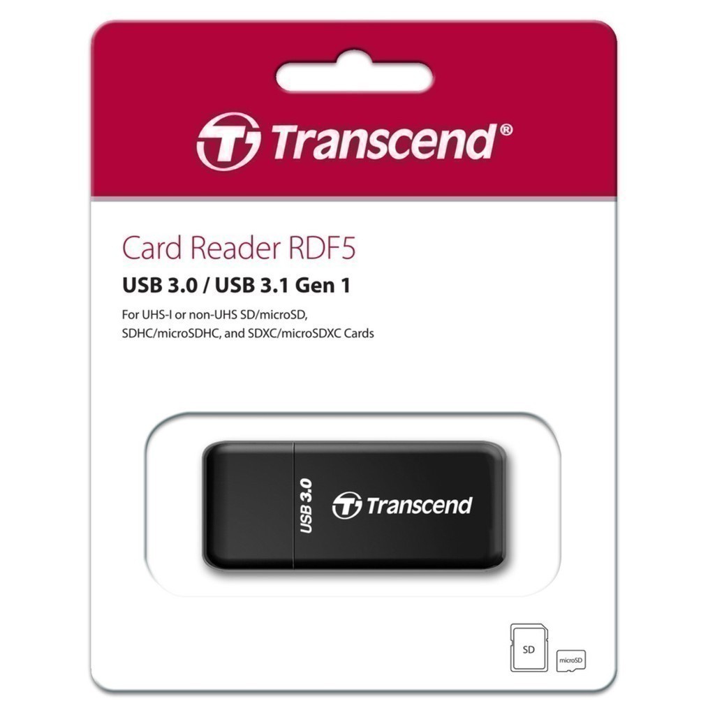 Transcend Card Reader USB 3.1/3.0 : TS-RDF5K : ตัวอ่าน SD / Micro SD ...