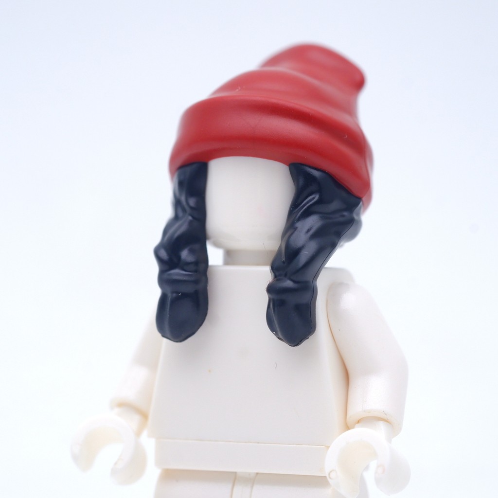 LEGO Black Hair Dark Red Beanie HeadgearHelmet หมวก | Shopee Thailand