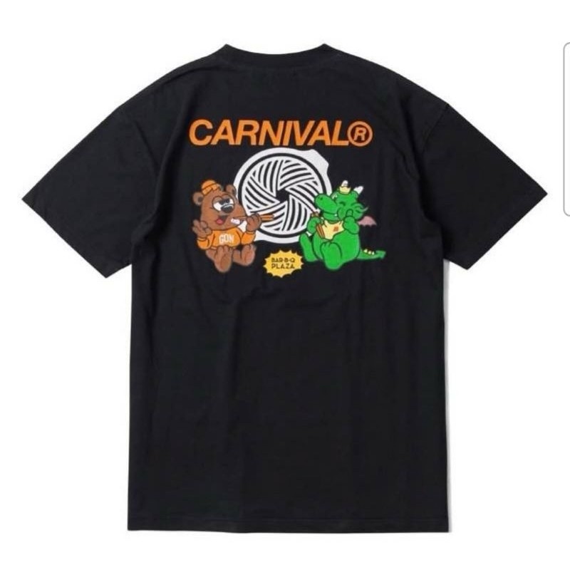 เสื้อยืด carnival x barbgon Bar b q plaza บาร์บีกอน BBQ tee.. | Shopee ...