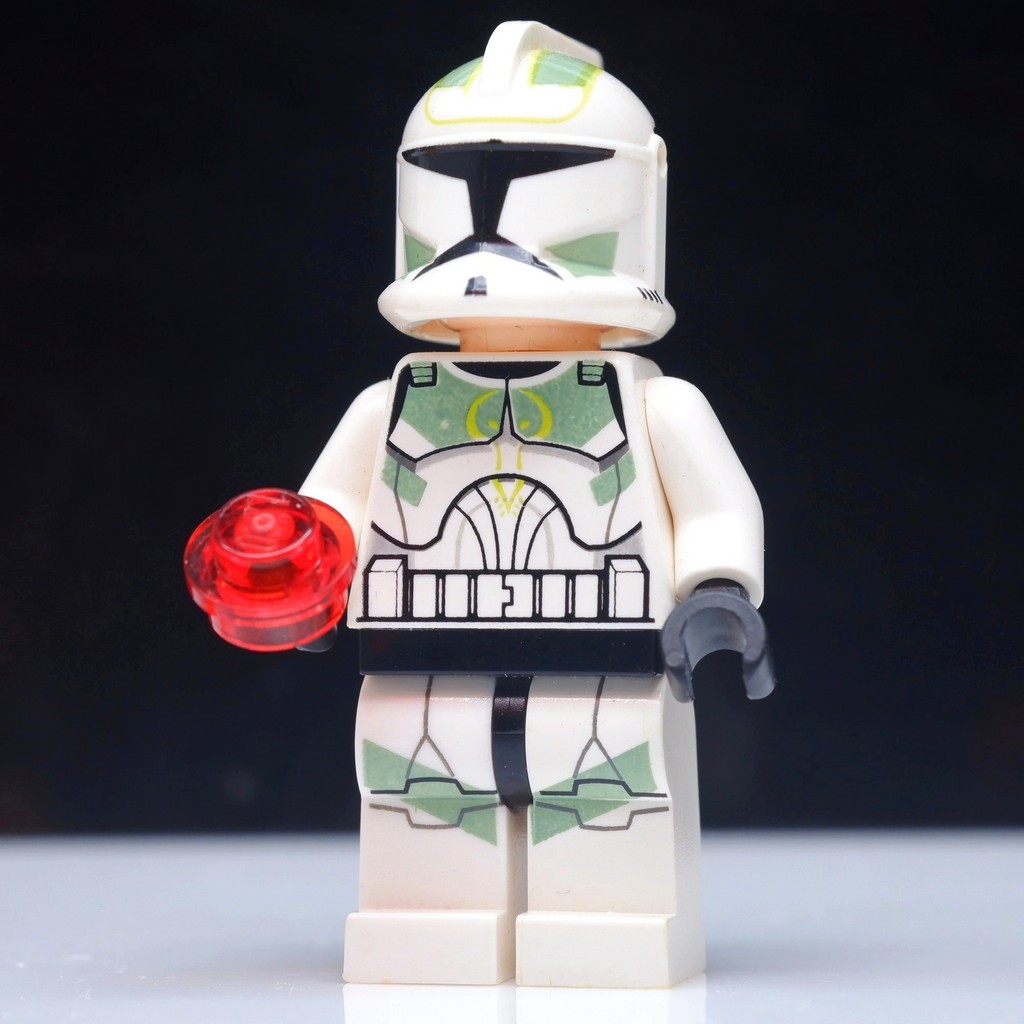 ( Ploybrick Minifigure ของแท้ ) Star Wars Clone Trooper Sand Green Mark ...