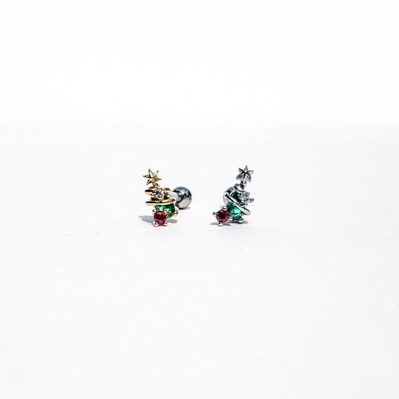 More Than Piercing: X14 Little Christmas Tree (1 pc) | Shopee Thailand