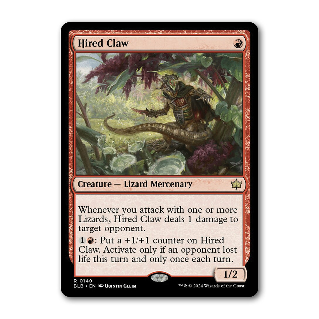 [MTG] Hired Claw [BLB] [Red] [Rare] [Normal] [ENG] [2024] (Magic: The ...