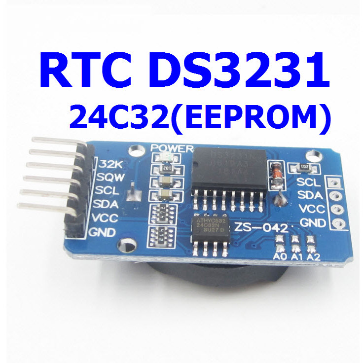 RTC DS3231 (AT24C02 or AT24C32) EEPROM I2C Module Precision Clock ...