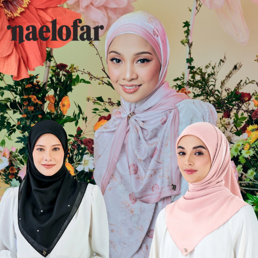 ผ้าคลุมพันยาว แบรนด์ NAELOFA ผ้า satin | Shopee Thailand