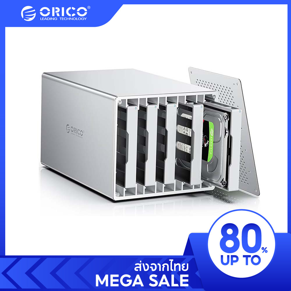 [ออกใบกำกับภาษีได้ E-TAX] ORICO WS Series RAID 3.5'' 2/4/5 Bays USB3.0 with RAID HDD Case ...