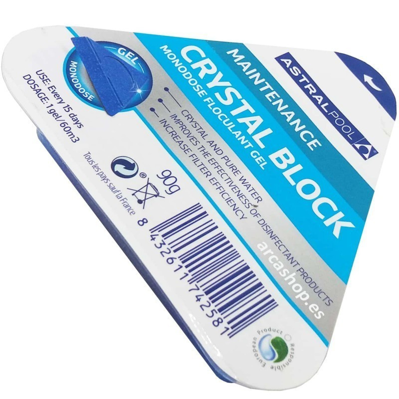 AstralPool Crystal Block CTX PoolGel เจลปรับน้ำใส 90 กรัม crystal clear ...