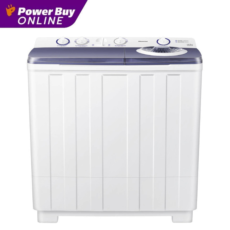 HISENSE เครื่องซักผ้า 2 ถัง (14/7 Kg) รุ่น WSRB1401W | Shopee Thailand