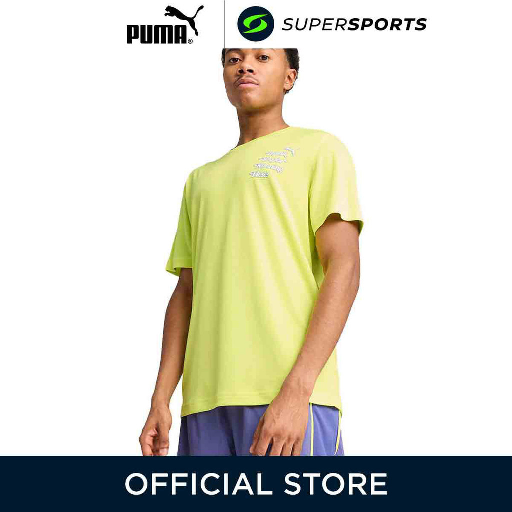 PUMA Graphics Slogan เสื้อวิ่งผู้ชาย | Shopee Thailand