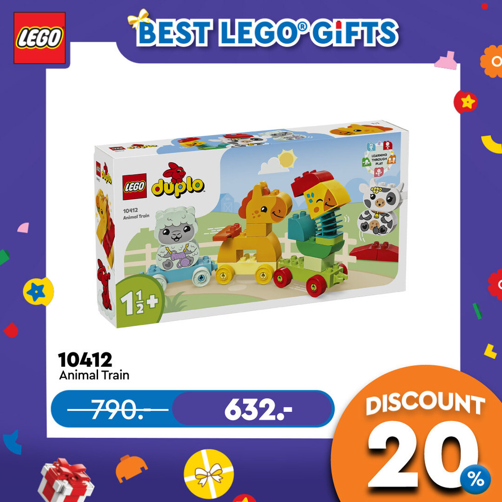 LEGO DUPLO My First 10412 Animal Train Nature Toy (19 Pieces) | Shopee ...