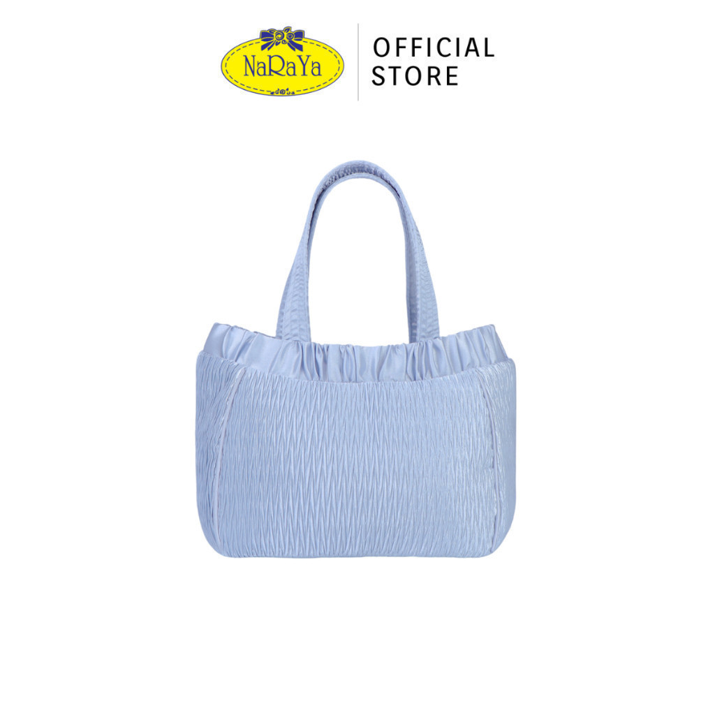 NaRaYa Pleated Satin Handbag กระเป๋าถือ NPL-844 | Shopee Thailand