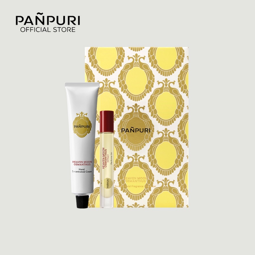 PAÑPURI HEAVEN MOON OSMANTHUS Body & Hand Fragrance Ritual Set ปัญญ์ปุร ...