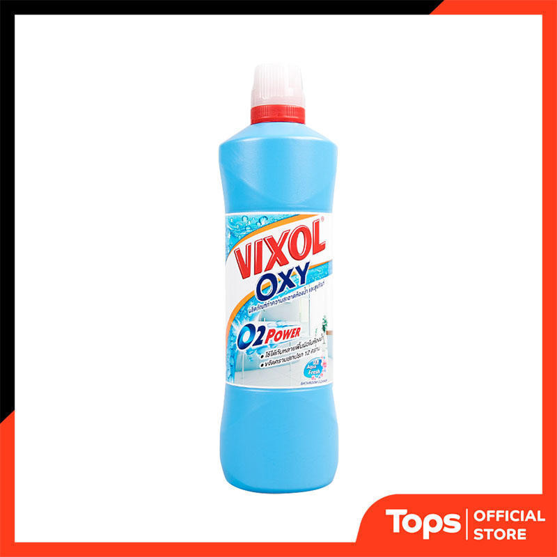 VIXOL วิกซอลออกซี่ผลิตภัณฑ์น้ำยาล้างห้องน้ำสีฟ้า 700มล. [8850092034702 ...