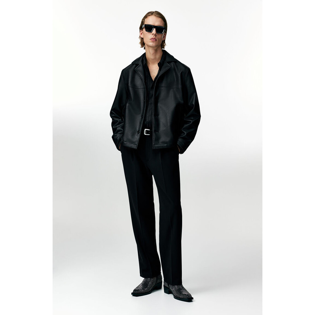 H&M Regular Fit Coated shacket Men Regular Fit Coated shacket 1245634_1 ...