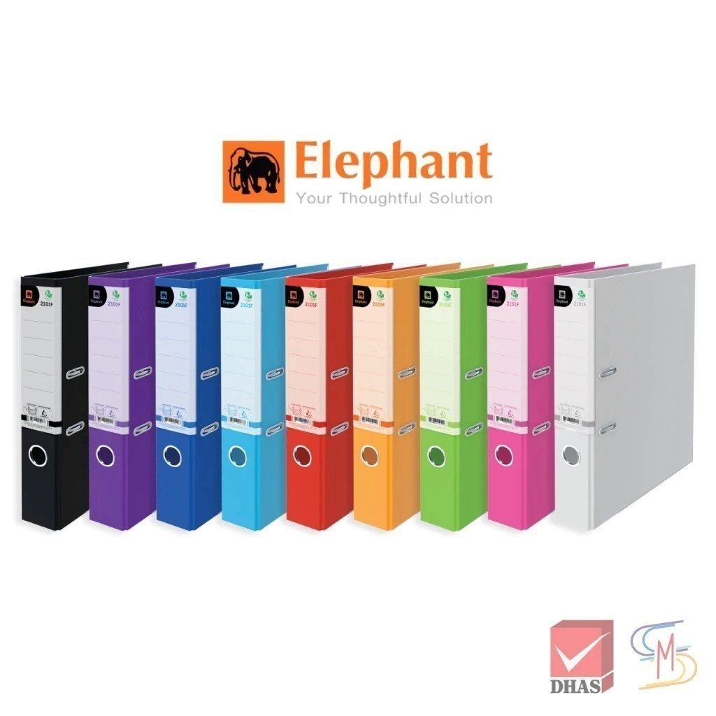Elephant ตราช้าง แฟ้ม แฟ้มสันแคบ ขนาดสัน 2 นิ้ว รุ่น 2101F จำนวน 1 แฟ้ม ...
