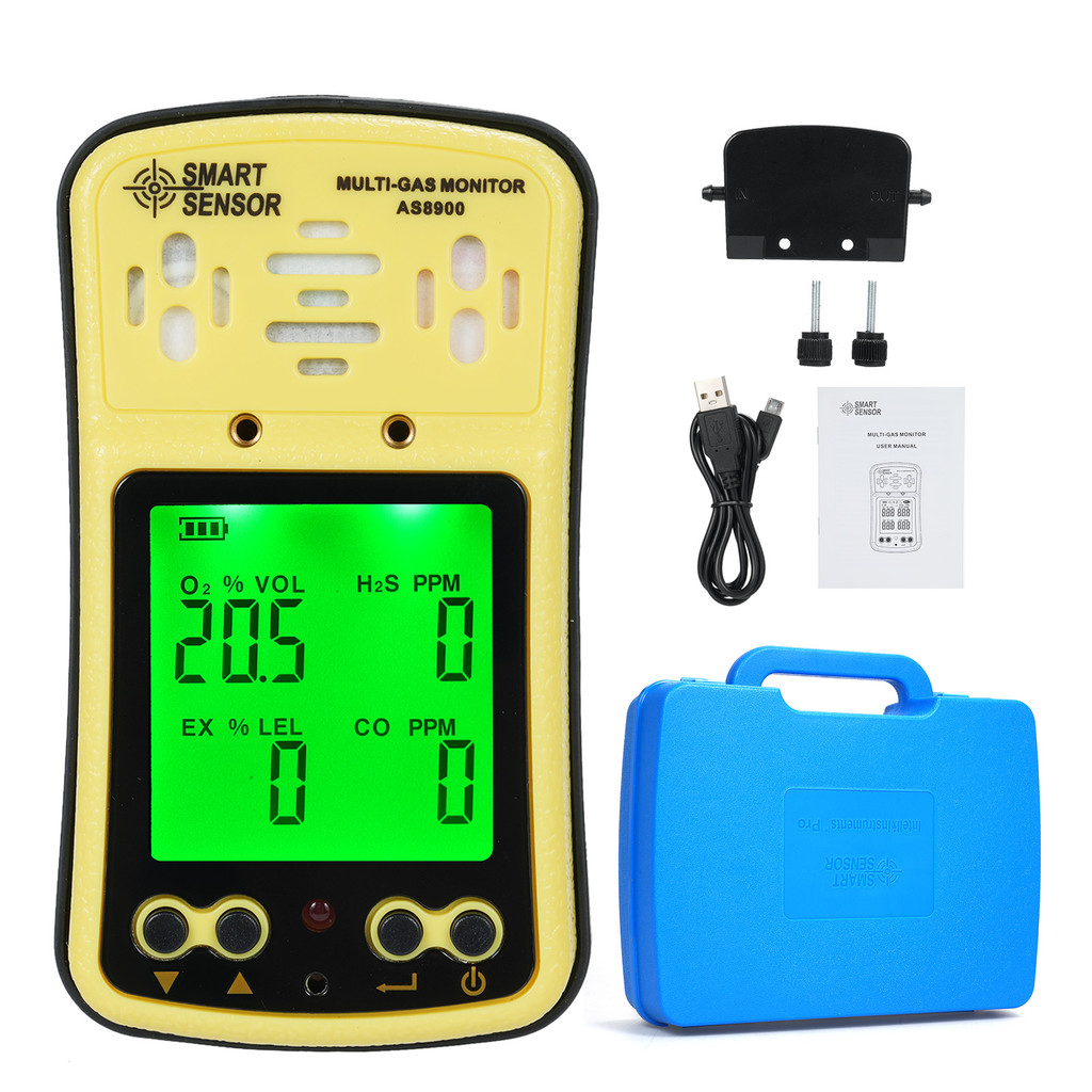Smart SENSOR AS8900 4 in 1 Combible Gas Detector Analyzer Handheld ...