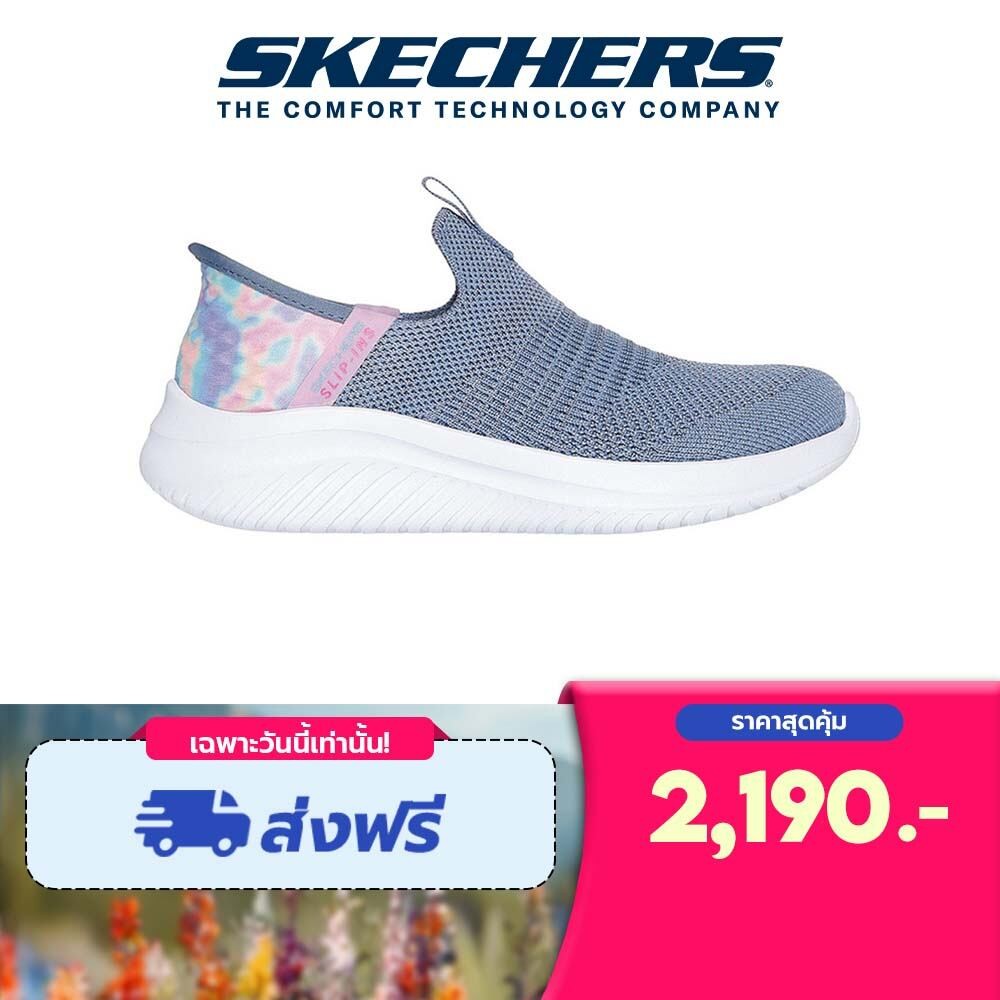 Skechers สเก็ตเชอร์ส รองเท้าลำลองเด็กผู้หญิง Girls Slip-ins Sport Ultra Flex 3.0 Colory Wild ...