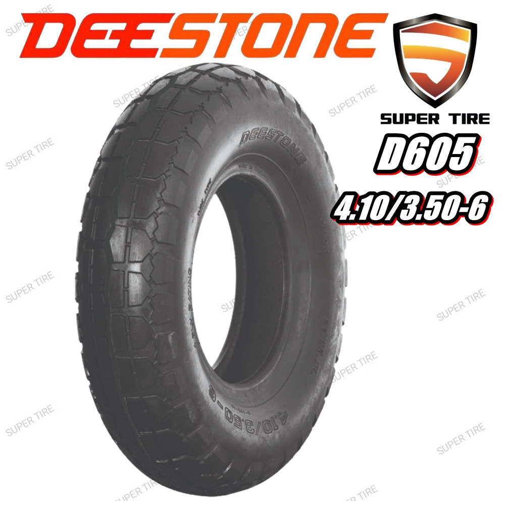 ยางรถเข็น ยางอุตสาหกรรม และการเกษตร ขนาด 4.10/3.50-6 รุ่น D605 ชนิด TT 4PR ยี่ห้อ Deestone ...