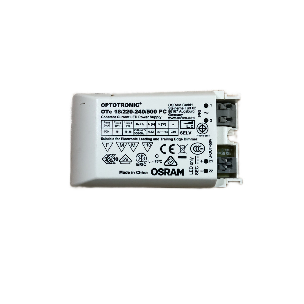 Osram Optotronic OTe 18/220-240/500 PC Constant current LED power ...