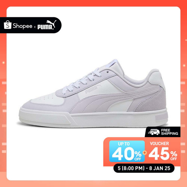 PUMA BASICS - รองเท้าผ้าใบ Caven Mix สีขาว - 39939809 | Shopee Thailand
