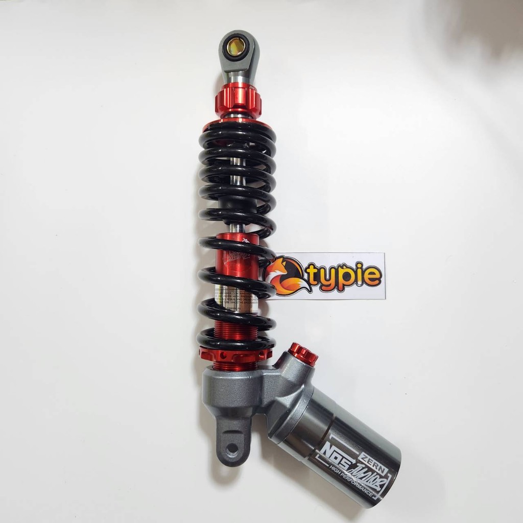โช๊คหลังหัวกลับ GIORNO สปริงดำแกนแดง ZERN G-SERIES 310มิล โช๊คแก๊สกึ่ง ...