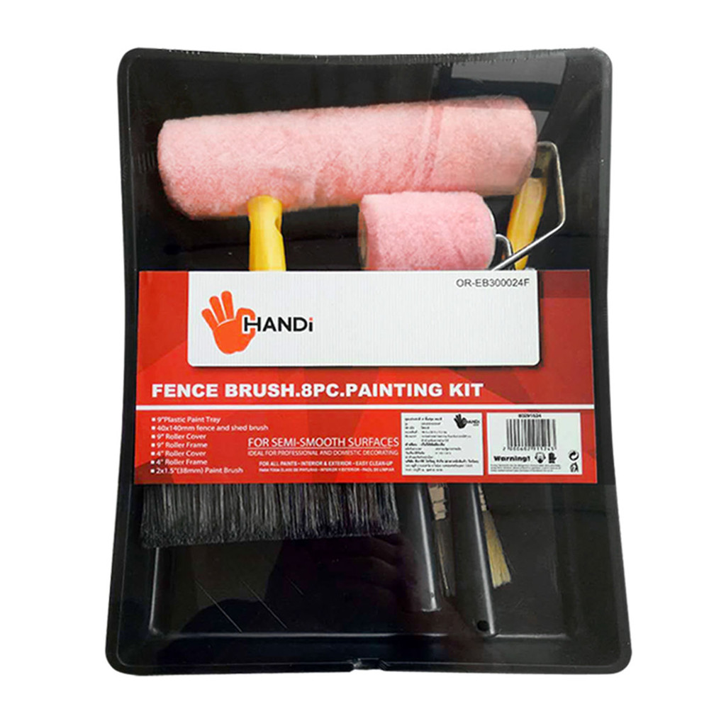 HANDI อุปกรณ์ทาสี รุ่น OR-EB300024F (แพ็ก 8 ชิ้น) | Shopee Thailand