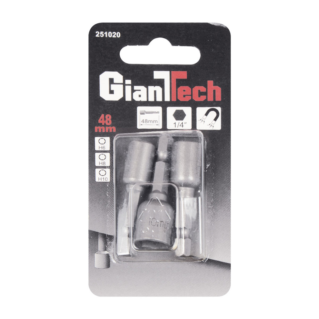 GIANTTECH ดอกไขควง รุ่น 251020 ขนาด 6, 8, 10 x 48 มม. (ชุด 3 ชิ้น ...