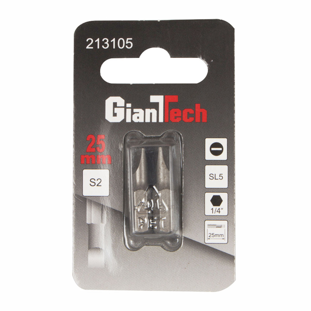 GIANTTECH ดอกไขควงปากแบน รุ่น 213105 ขนาด SL5 x 25 มม. | Shopee Thailand