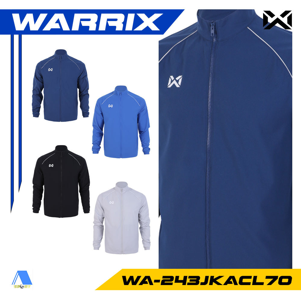 WARRIX เสื้อแจ็คเก็ตแขนยาวผ้าวูเว่น รหัส WA-243JKACL70 ACTIVE แท้ 100% | Shopee Thailand