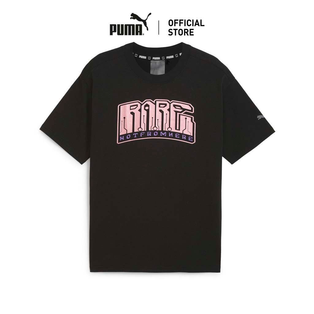 PUMA BASKETBALL - เสื้อยืดบาสเกตบอลผู้ชาย MELO IRIDESCENT I สีดำ ...