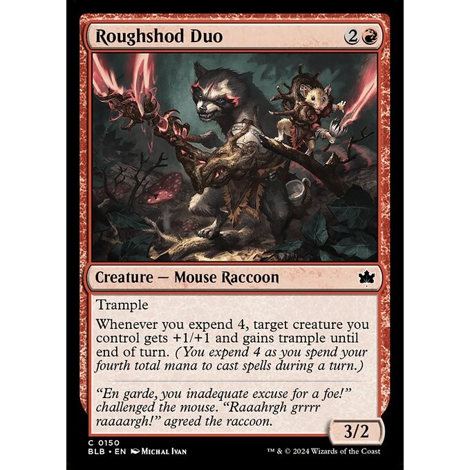 [Bloomburrow] - [BLB] - (C) -[Roughshod Duo] - [2024] | Shopee Thailand