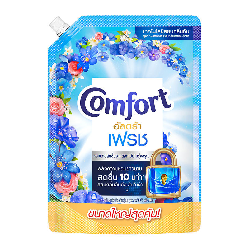 านุ่ม สูตรเข้มข้น เดลิ เฟรช สีฟ้า 1.25 ล. COMFORT Ultra Concentrate ...