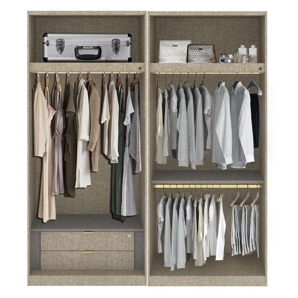ตู้เสื้อผ้า 4 บานเปิด SB BUILT IN WARDROBE PLUS 200 ซม. สีทอง ...