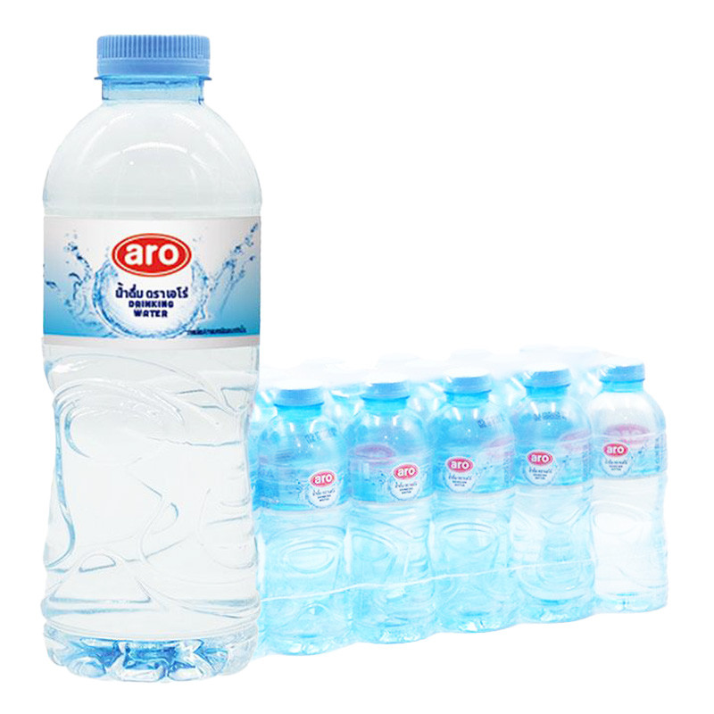 เอโร่ น้ำดื่ม 350 มล. x 18 ( ARO Drinking Water 350 ml x 18 ) | Shopee ...