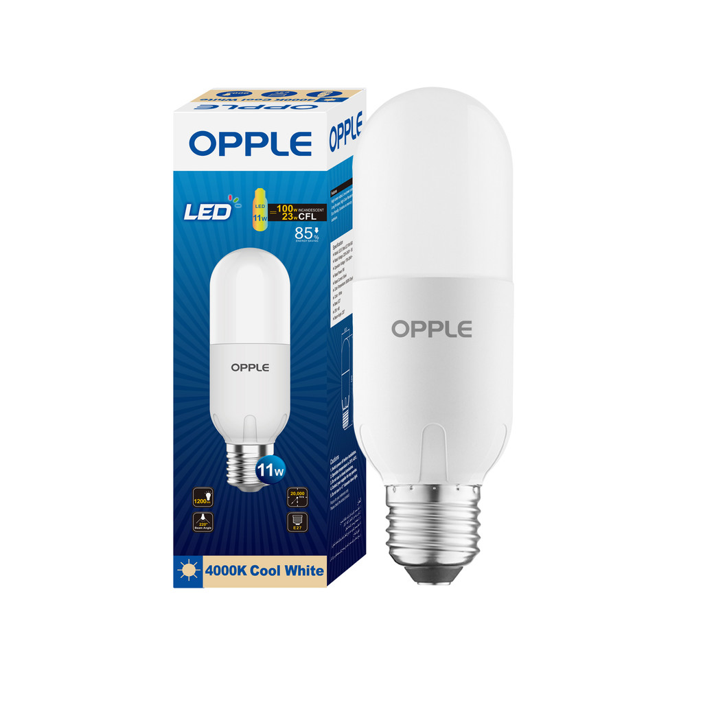 หลอด Stick Lamp LED E27 11W Cool White OPPLE รุ่น E-Stick-E27-11W-CWCT ...