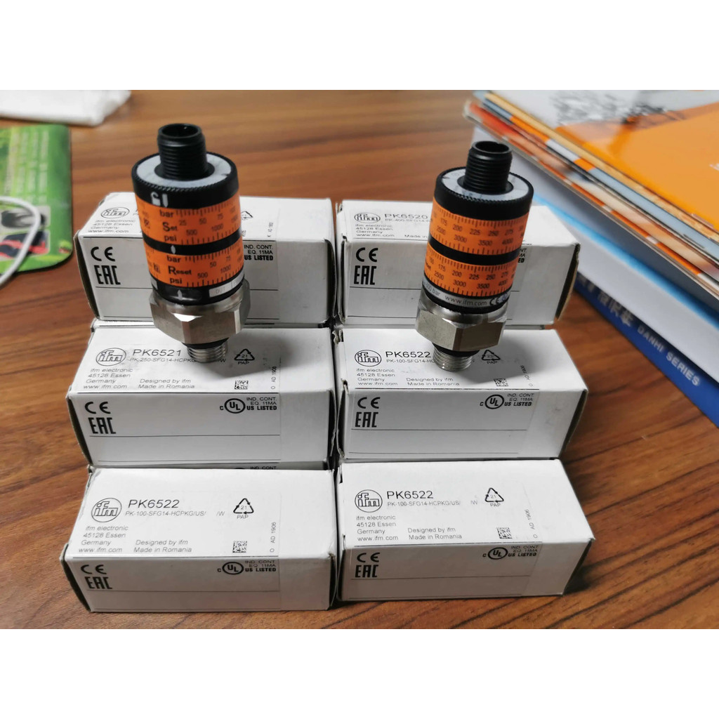 เซ็นเซอร์ความดัน IFM ใหม่และต้นฉบับ PK6530 PK6520 PK6521 Pk6522 Pk6524 ...